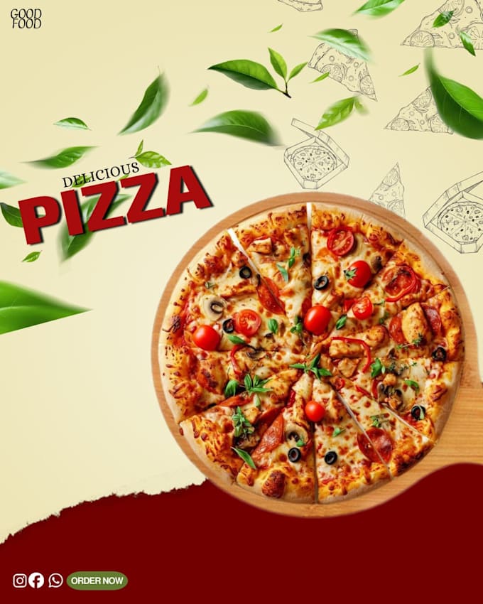 Design professional and mouth watering food ads for instagram and ...