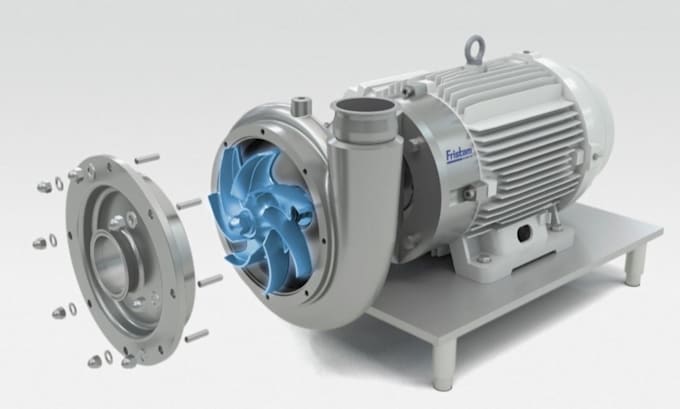 Do 3d industrial animation pump system technical and machine 3d ...