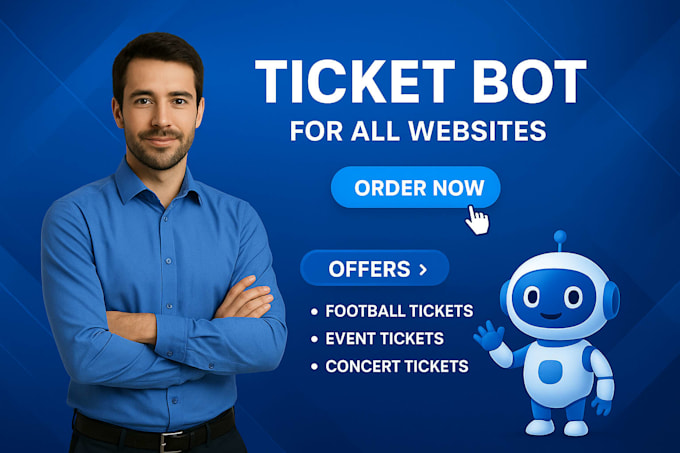 Develop secure,tiketmaster bot,ticket bot,all club queue it,liverpool bot by Peterson01042 | Fiverr