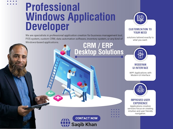 Develop professional windows desktop application using c sharp wpf and winforms by Msaaqibkhan ...