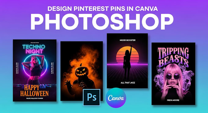 Premium pinterest pin designs with canva and photoshop by Kamran44413 ...