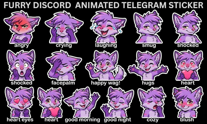 Draw furry telegram discord nsfw animated stickers furry telegram ...