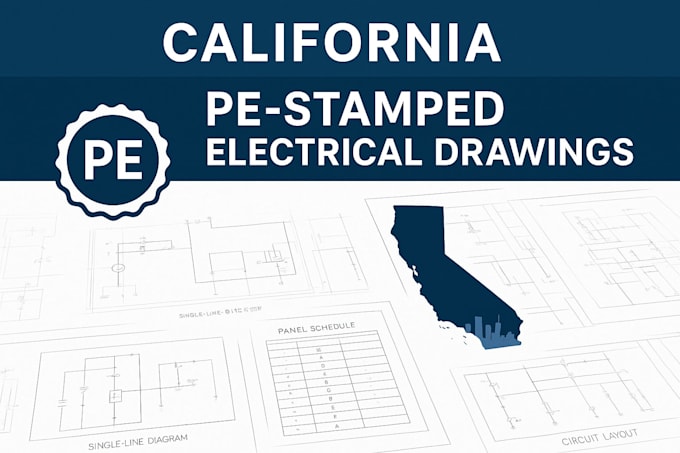 Licensed architect permits electrical plans with pe stamp in california ...