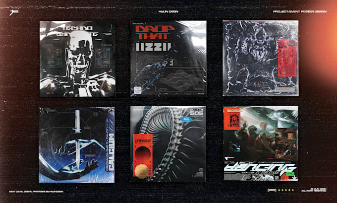 Create cover art for techno and house music that increase click through ...