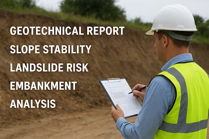 Embankment analysis geotechnical reporting and ground safety assessment ...