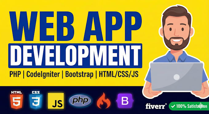 Develop web applications using html css javascript php codeigniter by Ashen9807 | Fiverr