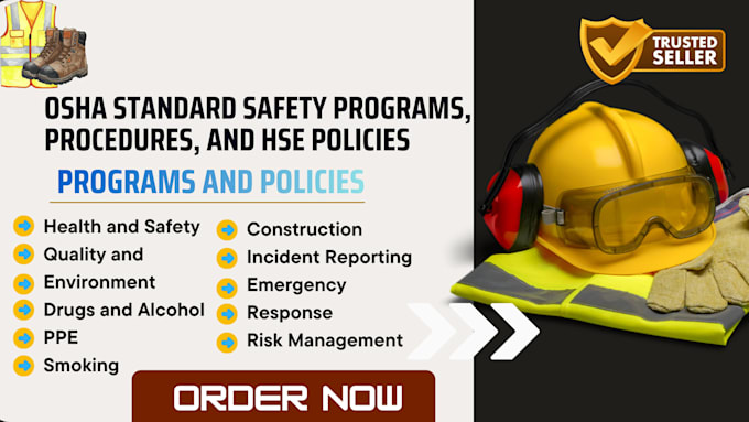 Develop osha compliant, workplace safety manual, osha, construction ...