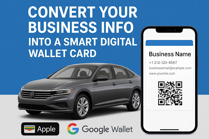 Convert your business info into a smart digital wallet card apple ...