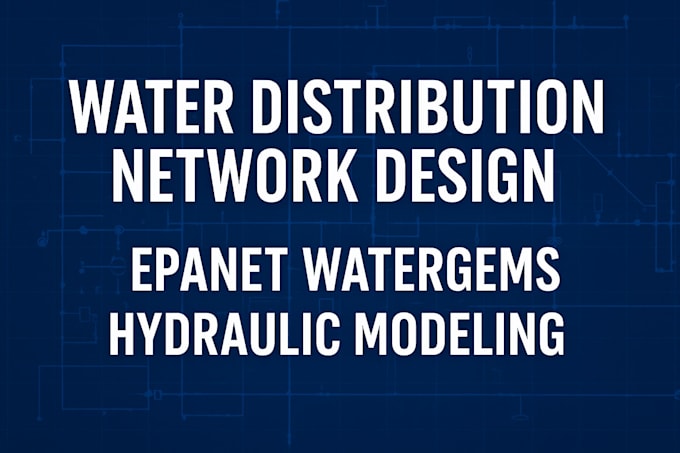 Water distribution network design epanet watergems hydraulic modeling ...