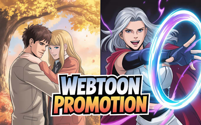 Promote your webtoon webcomic manga on tapas voyceme by Samuelturn | Fiverr