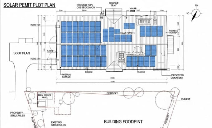 Design solar plan, solar panel layout, pv system design electrical plan ...
