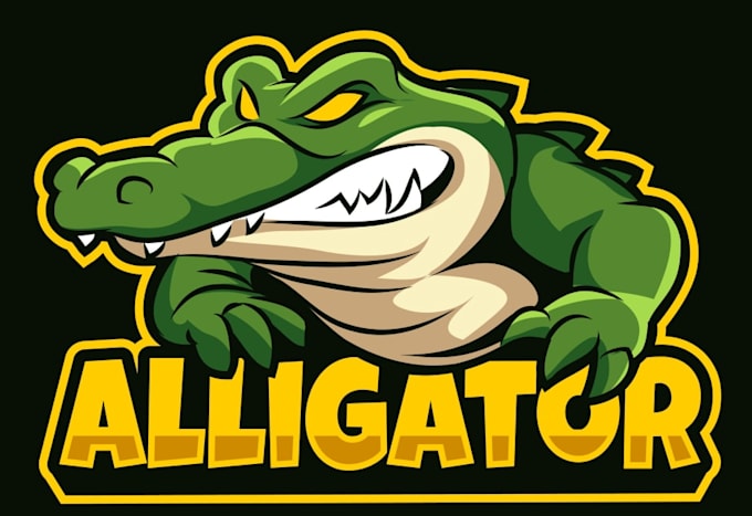 Create american alligator mascot logo with free source file by ...