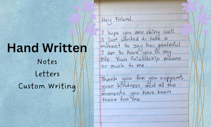 Transform any text into neat, artistic handwriting by Mon_amy | Fiverr