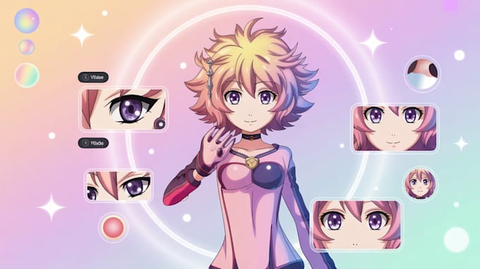 Create custom, fully rigged 3d vtuber models ready for vroid, anime ...