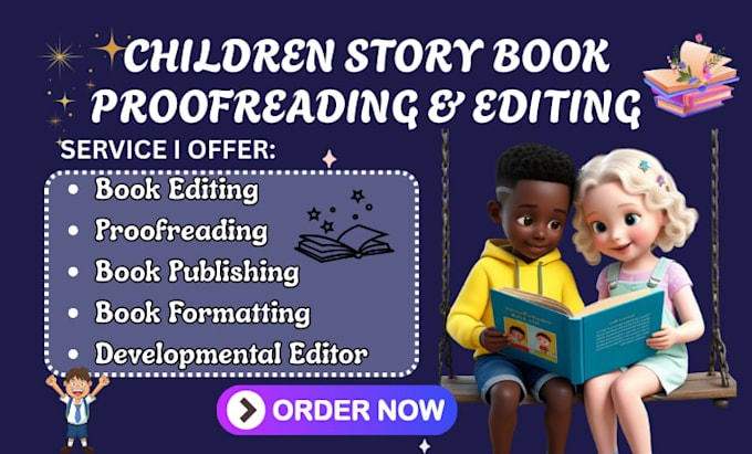 Proofread and edit kids story book writing and childrens story book ...