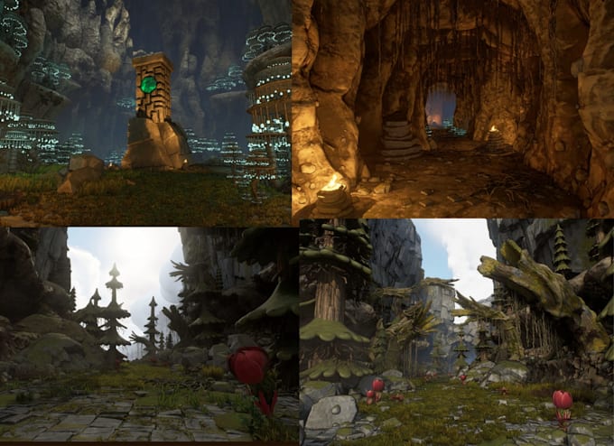 High quality immersive 3d open world, fantasy and sci fi game ...