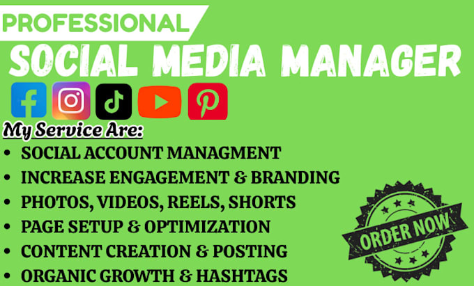 Be your social media marketing management for personal and business ...
