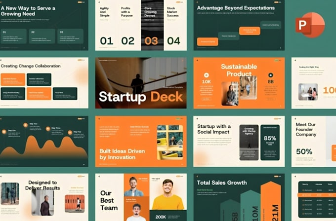 Design professional high quality powerpoint slides and custom master ...