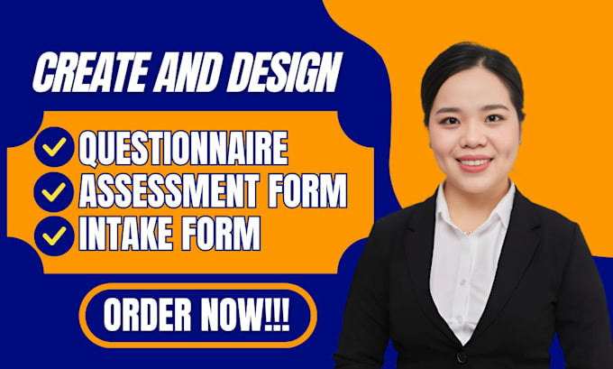 Create online survey questionnaire, assessment form or intake form by ...
