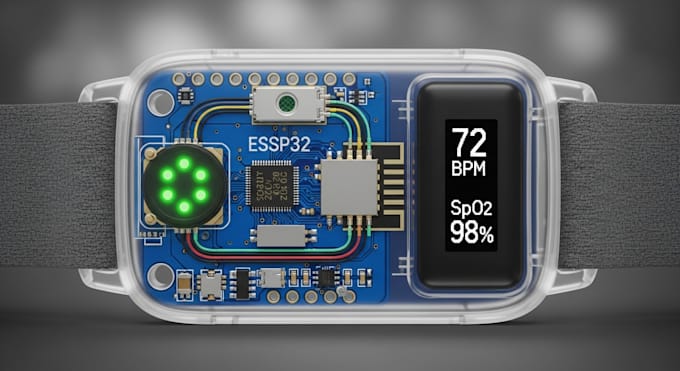 Do wearable health monitoring device with pcb, sensors and firmware ...