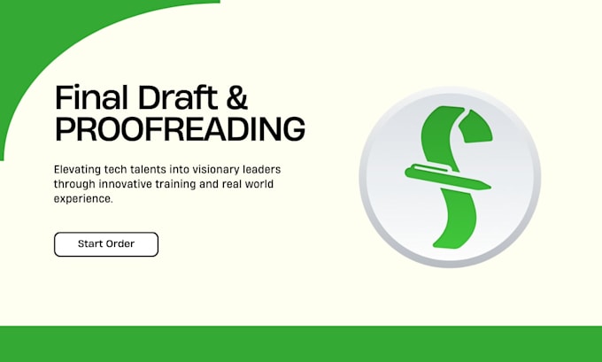 Proofread and format your screenplay to industry standard using final ...