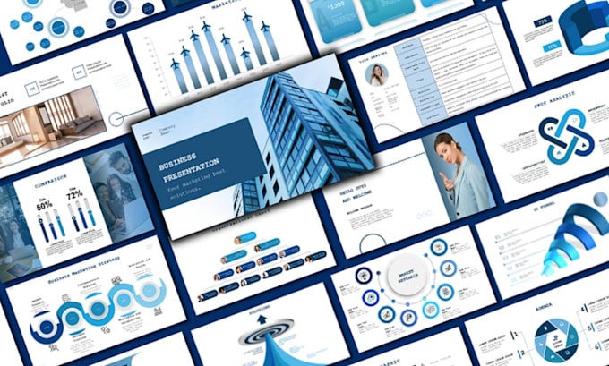 Create professional corporate powerpoint, business presentation deck by ...