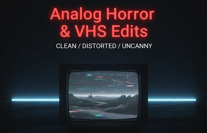 Create cinematic vhs analog horror scenes lost tape footage arg video ...