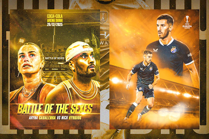 Design epic matchday lineup visual poster for social media by Edihuse ...