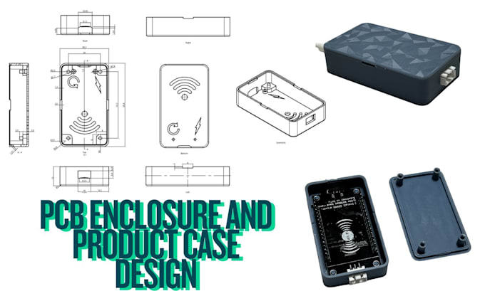 Design any electronic pcb enclosure box or custom product casing for 3d ...
