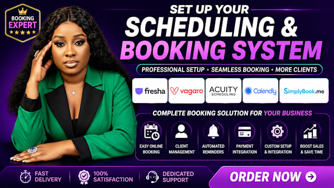 Set up your fresha vagaro acuity scheduling calendly and simplybook for ...