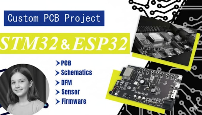 Make hardware prototyping, schematic, pcb circuit design, esp32 ...