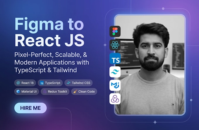 Converter figma para website em react js com typescript tailwind css