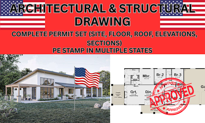 Architectural plan construction plan construction drawing building permit for ca by Robert ...