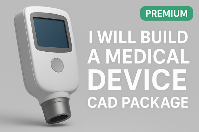 Build a medical device prototype cad model, prototype model, step cad ...