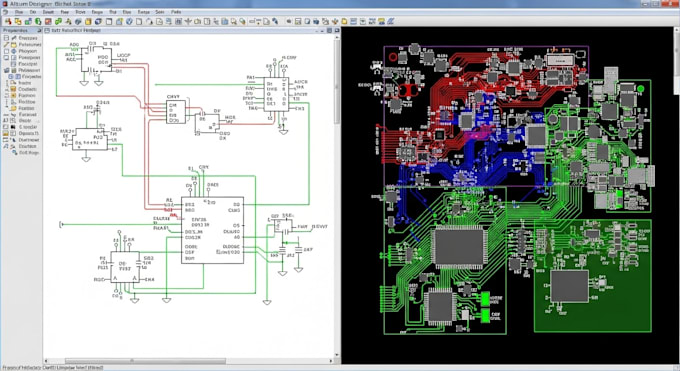 Design your circuit schematic and multilayer pcb board in altium ...