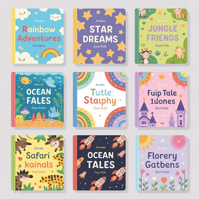 Design playful and colorful childrens book background patterns by ...