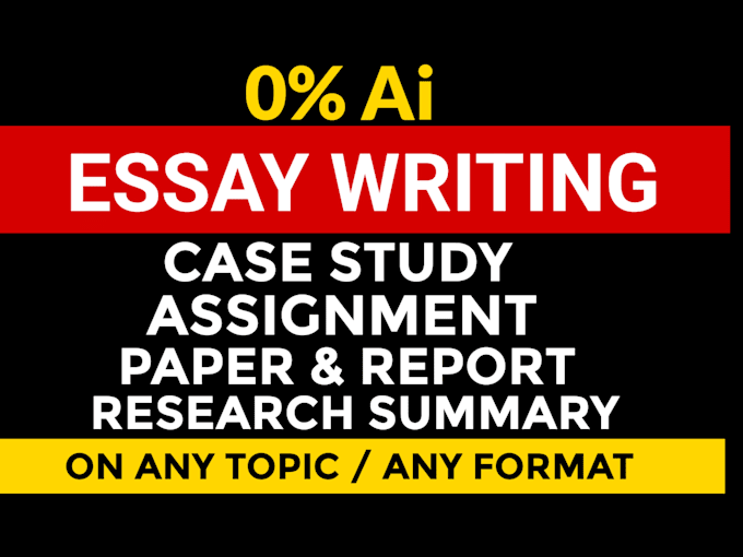 Do urgent essay writing, research report, case studies, assignment, apa ...