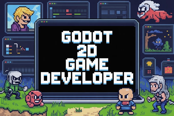 Develop godot 2d games, mobile game prototypes and full pc game design ...