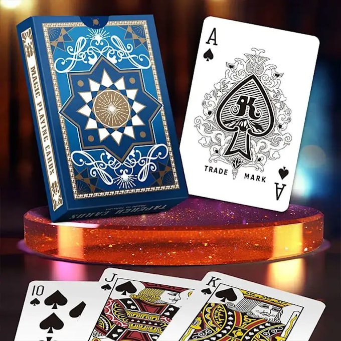 Illustrate card game design, playing card game, board game table top ...