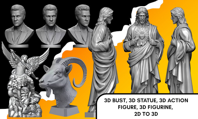 Create custom 3d busts, statues, characters, and figurines ready for ...