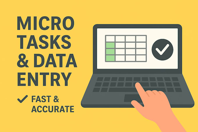 Do any micro task, data entry, copy paste or typing work by Aryagolu ...