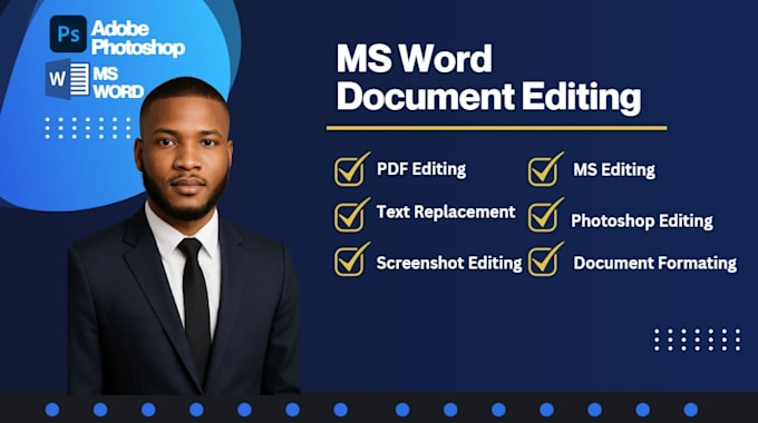 Edit and format ms word document, photoshop image text removal, text ...