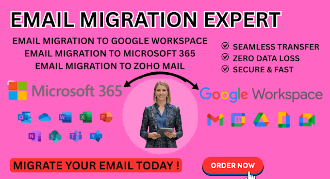Migrate to google workspace and microsoft 365 and be your professional ...