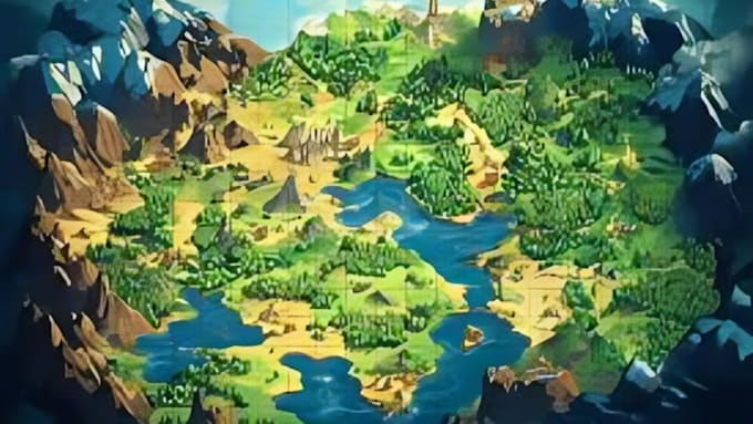 Design custom 2d or 3d game maps for board games and fantasy world by ...