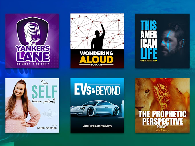 Create modern podcast cover art and podcast logo by Velva_kuhn | Fiverr