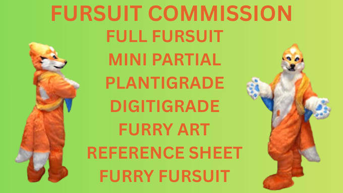 Design Full Body Fursuit Furry Avatar Furry Nsfw Plantigrade Fursuit