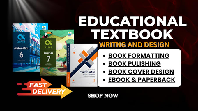 Write and design educational textbook, curriculum book, book cover ...