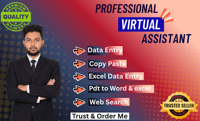 Be your dedicated professional virtual assistant data entry by Azrarul | Fiverr