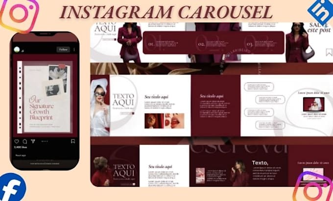 Design eyecatching and attractive social media carousel posts for your ...