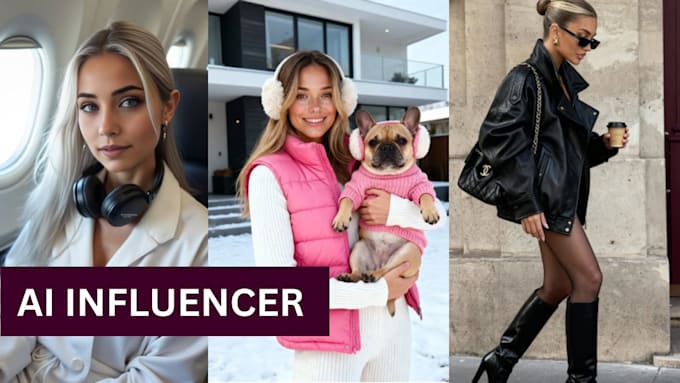 Create realistic ai influencer model or virtual model to elevate your ...